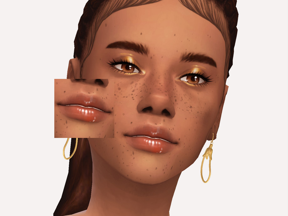 Caramel Drip Lipgloss by Sagittariah from TSR • Sims 4 Downloads