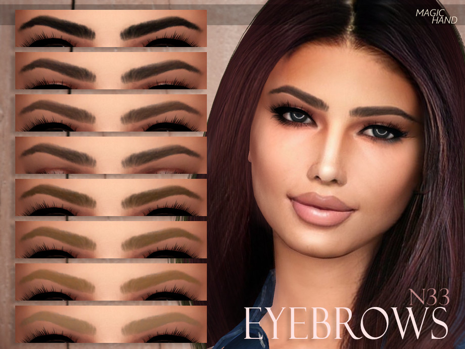 Eyebrows N33 by MagicHand from TSR • Sims 4 Downloads
