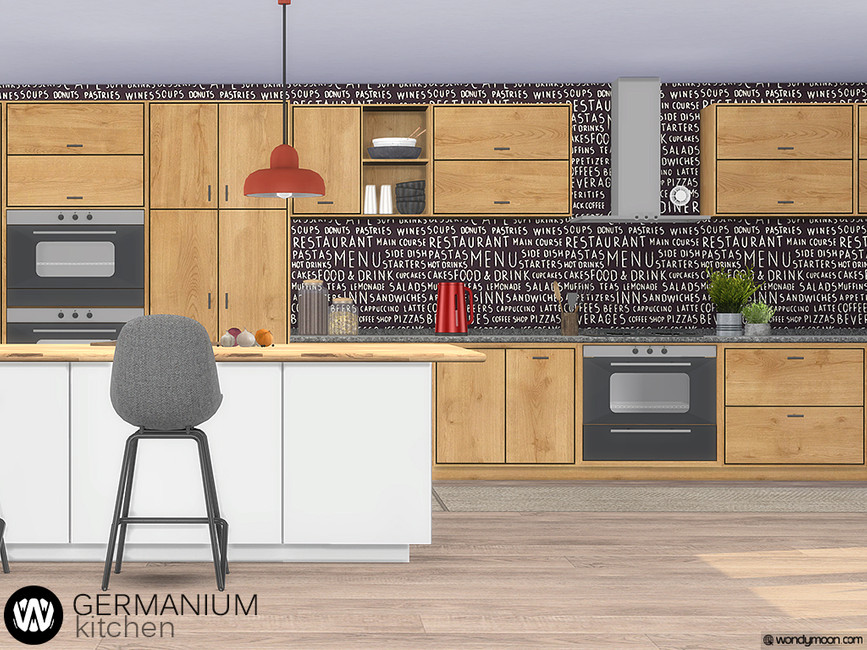 Germanium Kitchen Part II by wondymoon from TSR • Sims 4 Downloads
