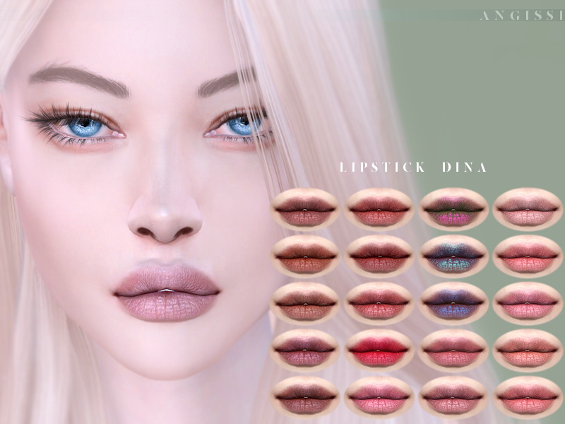 Lipstick Dina by ANGISSI from TSR • Sims 4 Downloads