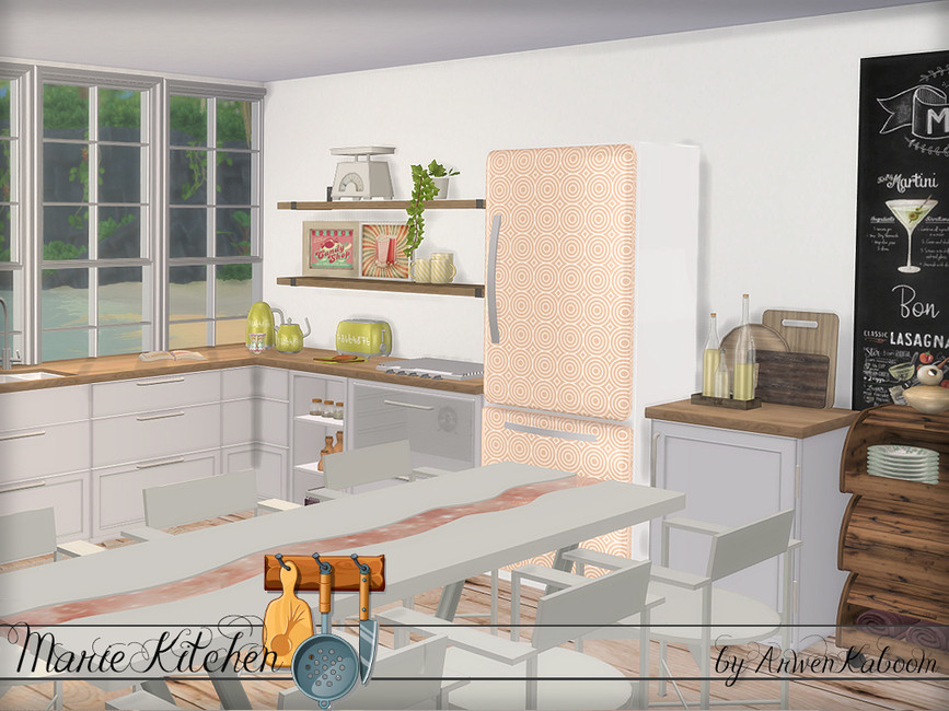 Marie Kitchen by ArwenKaboom from TSR • Sims 4 Downloads