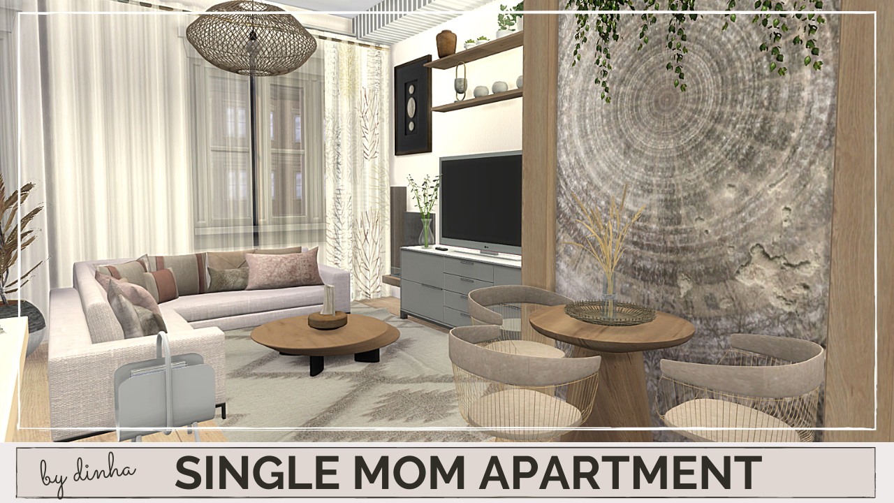 Single Mom Apartment from Dinha Gamer • Sims 4 Downloads