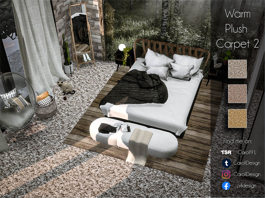 Warm Plush Carpet 2 by Caroll91 from TSR • Sims 4 Downloads