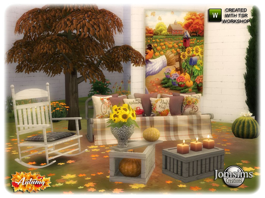 Abby Autumn garden by jomsims from TSR • Sims 4 Downloads