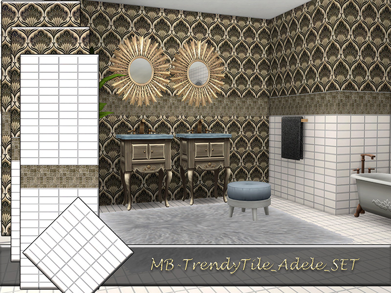 Trendy Tile Adele by matomibotaki from TSR • Sims 4 Downloads