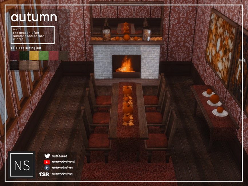 Autumn Dining by networksims from TSR • Sims 4 Downloads