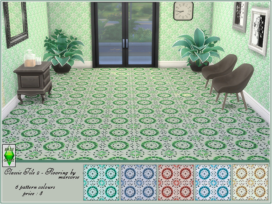Classic Tile 2 Flooring by marcorse from TSR • Sims 4 Downloads