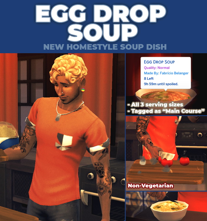 Egg Drop Soup New Custom Recipe by RobinKLocksley from Mod The Sims ...
