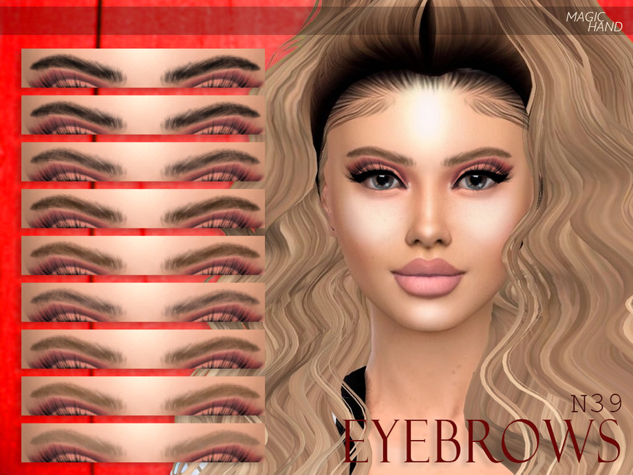 Eyebrows N39 by MagicHand from TSR • Sims 4 Downloads