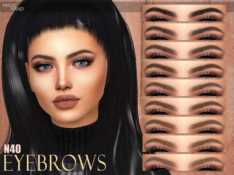 Eyebrows N40 by MagicHand from TSR • Sims 4 Downloads