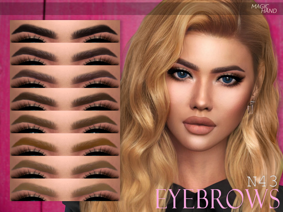Eyebrows N43 by MagicHand from TSR • Sims 4 Downloads