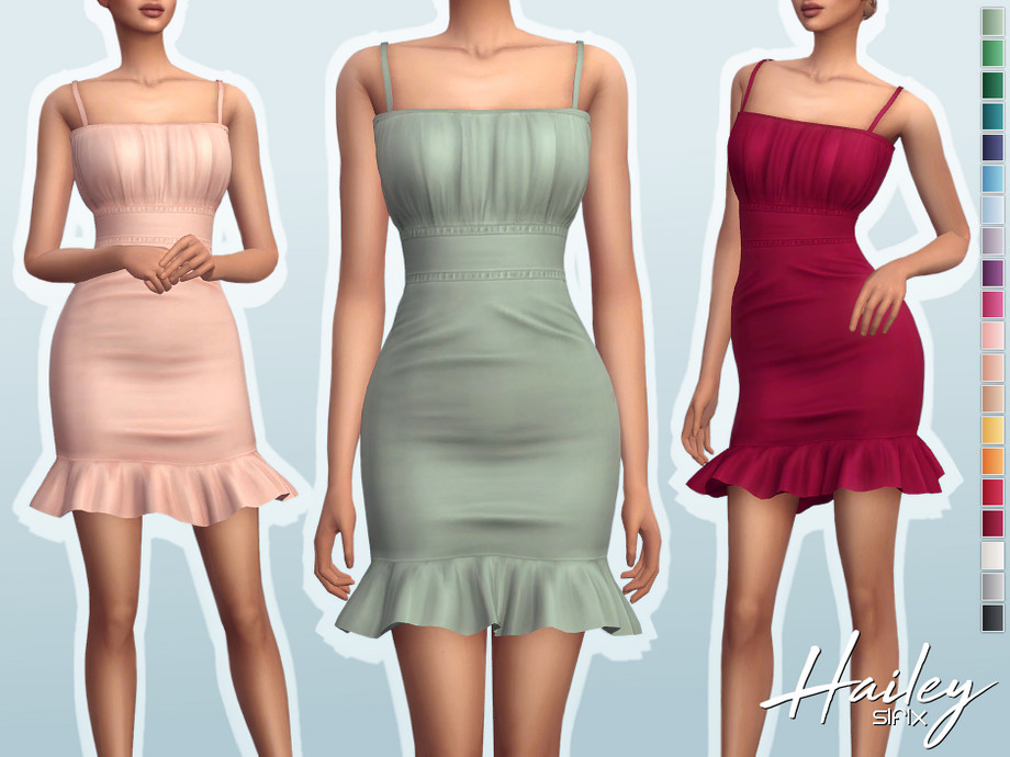 Hailey Dress by Sifix from TSR • Sims 4 Downloads