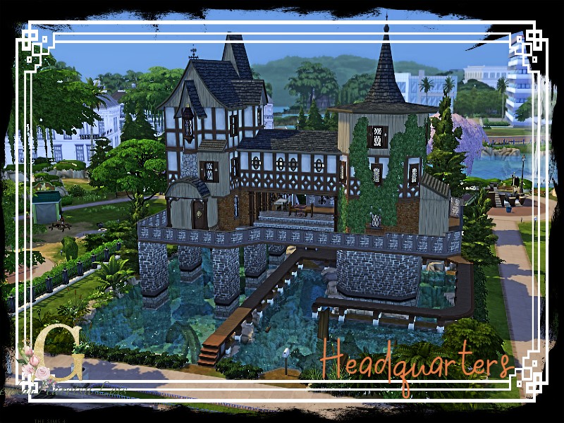 Headquarters House by GenkaiHaretsu from TSR • Sims 4 Downloads