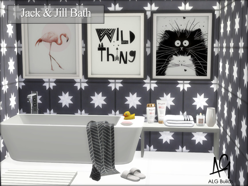 Jack and Jill Bath by ALGbuilds from TSR • Sims 4 Downloads