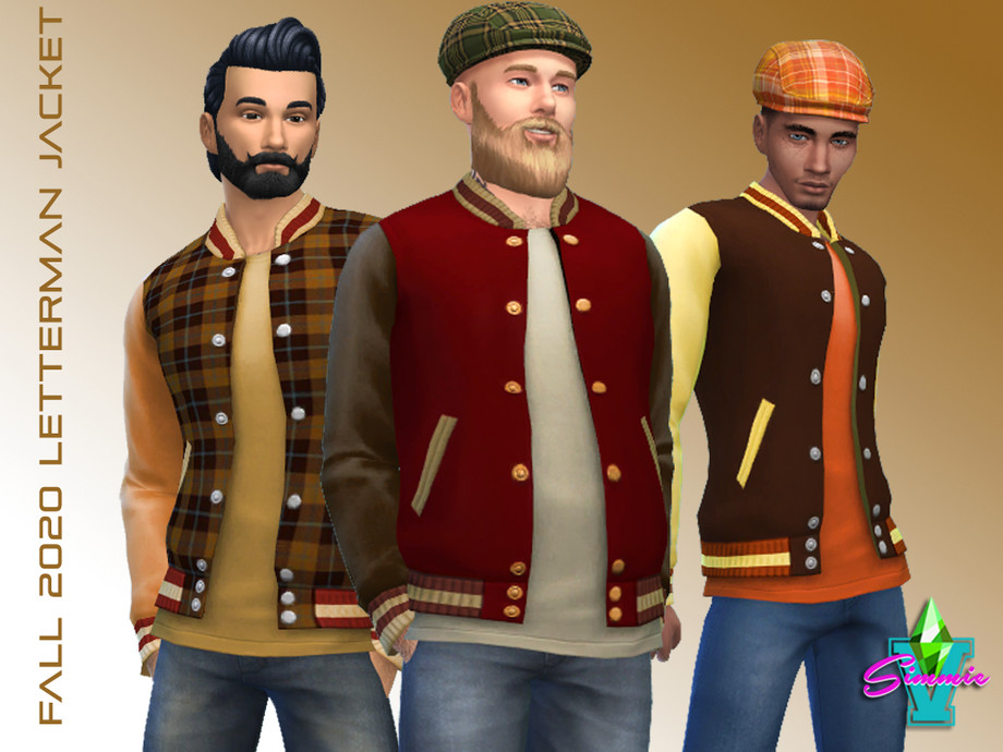 Letterman Jacket by SimmieV from TSR • Sims 4 Downloads