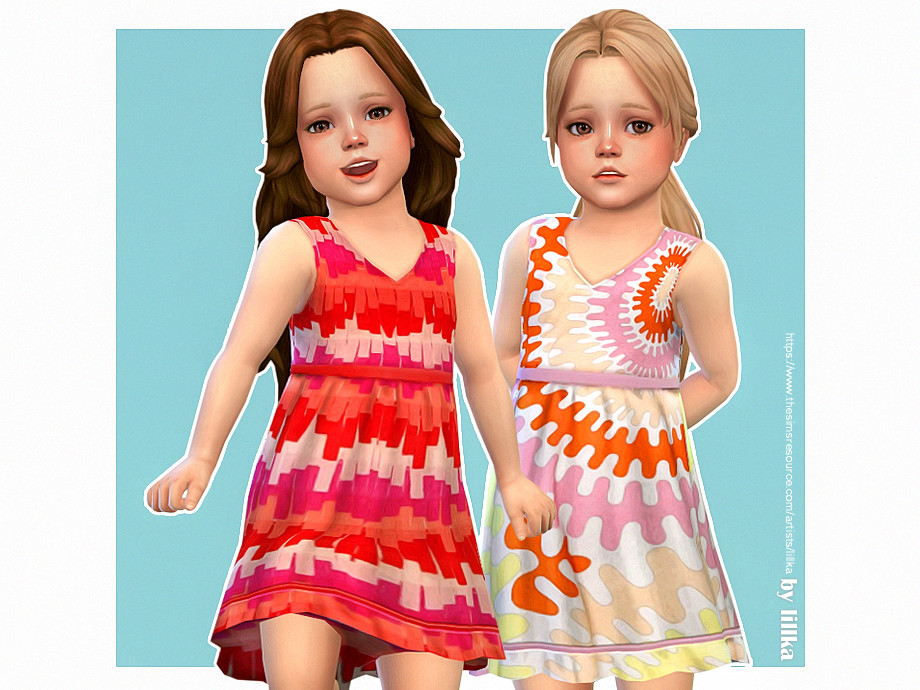 Mandy Dress by lillka from TSR • Sims 4 Downloads