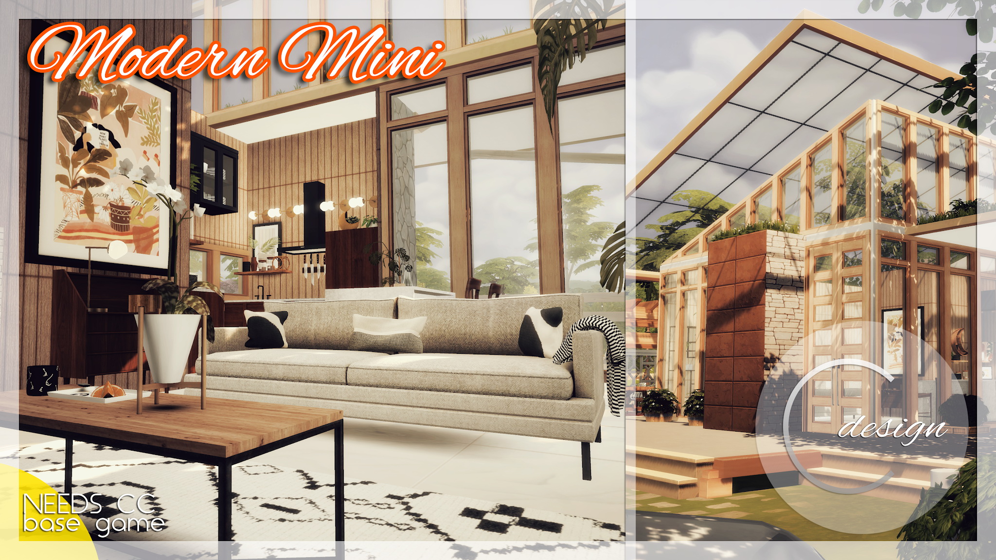 Modern Mini House from Cross Design • Sims 4 Downloads