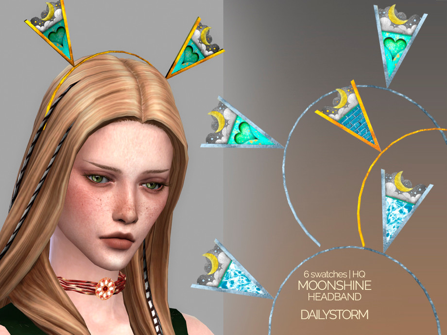 Moon Shine Headband by DailyStorm from TSR • Sims 4 Downloads