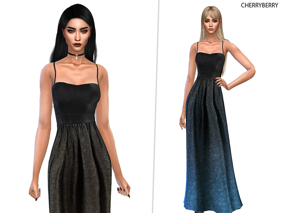 Regina Gown by CherryBerrySim from TSR • Sims 4 Downloads