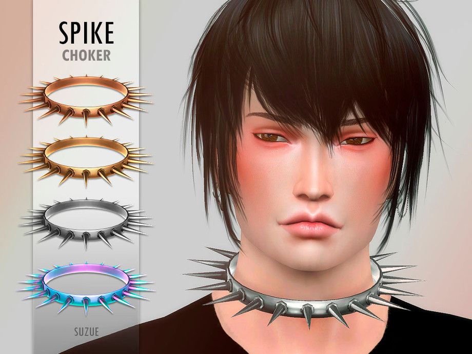 Spike Choker by Suzue from TSR • Sims 4 Downloads