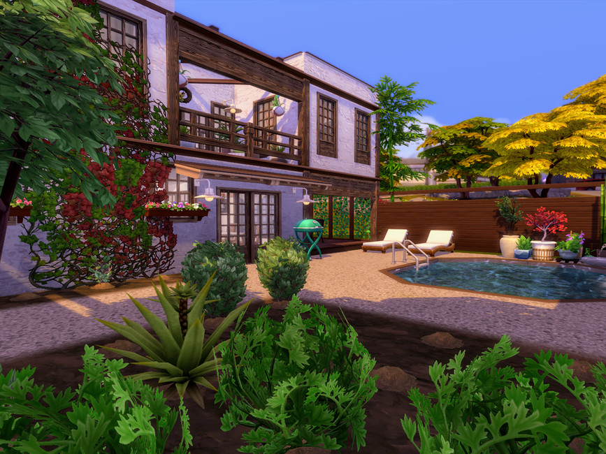 Wakab Family Townhouse by LJaneP6 from TSR • Sims 4 Downloads