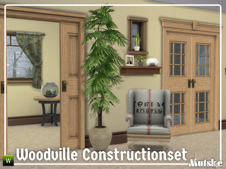 Woodville Constructionset Part 4 by mutske from TSR • Sims 4 Downloads