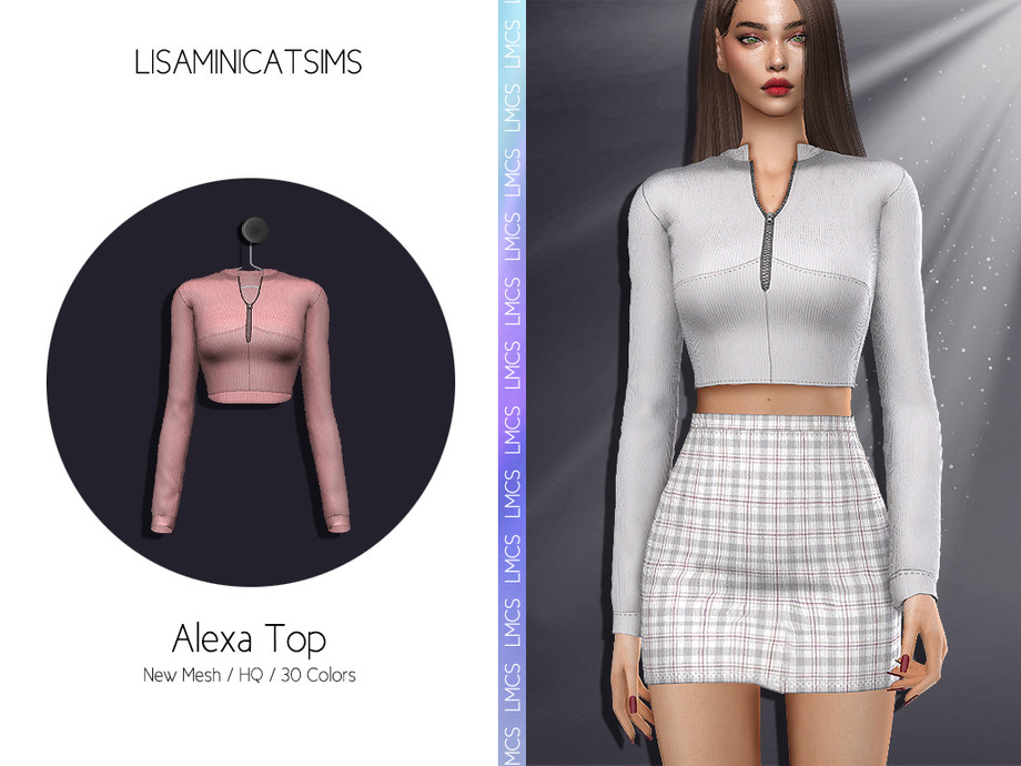 Alexa Top by Lisaminicatsims from TSR • Sims 4 Downloads