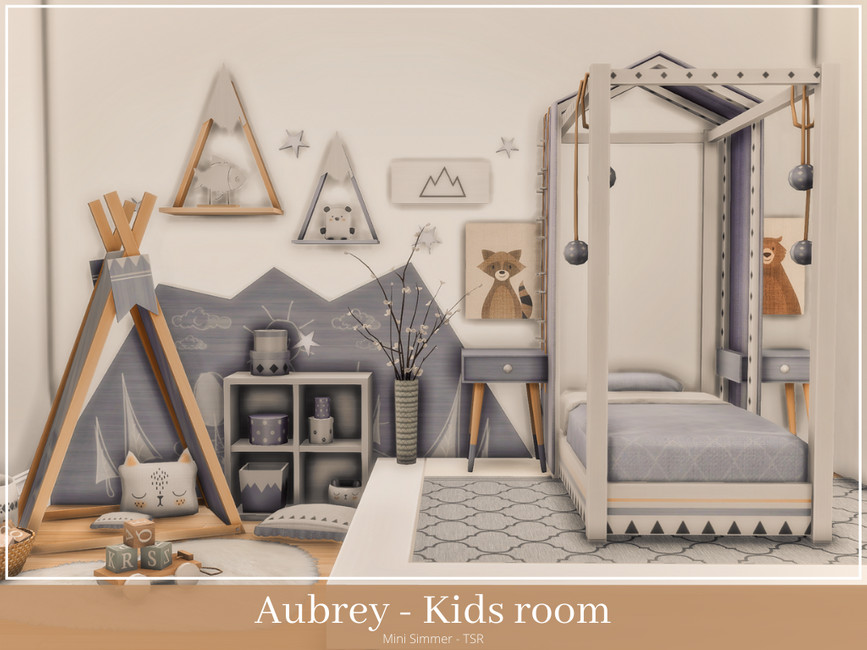 Aubrey Kids room by Mini Simmer from TSR • Sims 4 Downloads