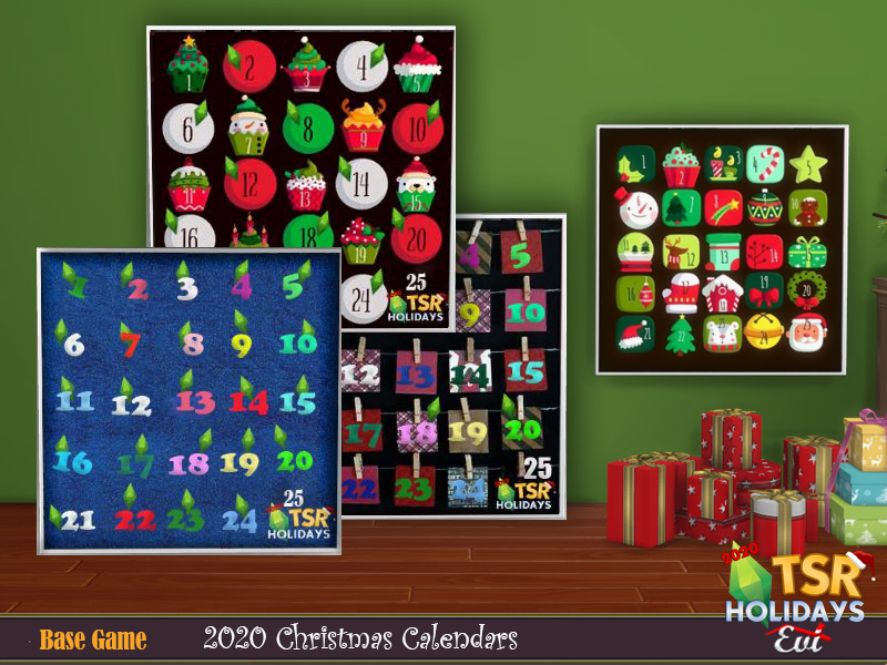 Calendars by evi from TSR • Sims 4 Downloads