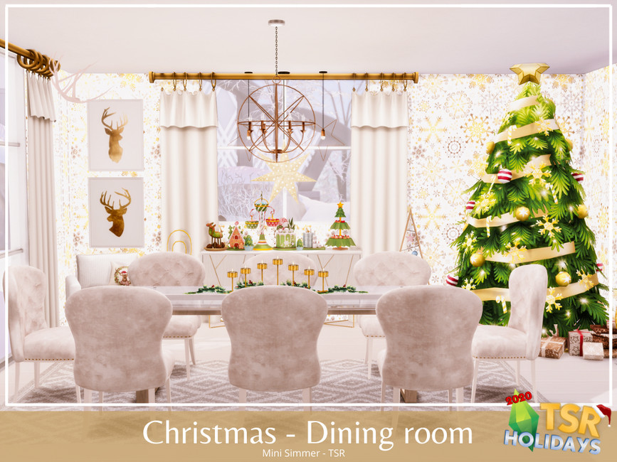 Christmas Diningroom by Mini Simmer from TSR • Sims 4 Downloads