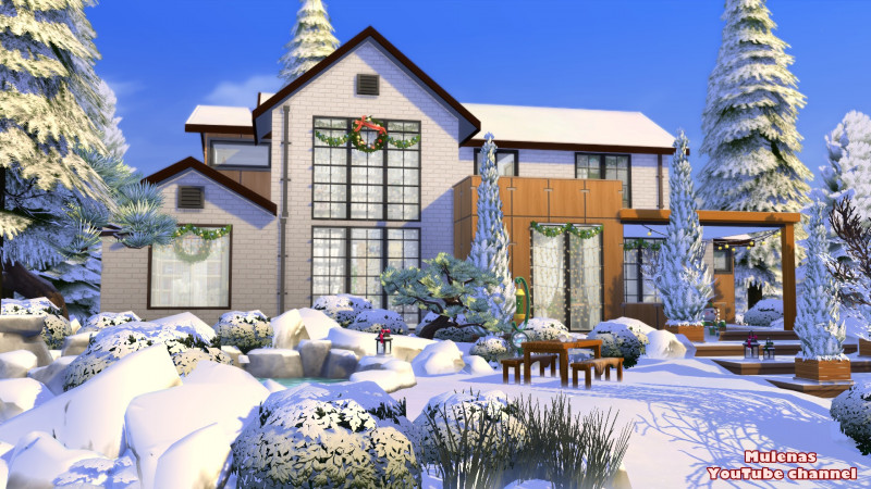 Christmas house from Sims 3 by Mulena • Sims 4 Downloads