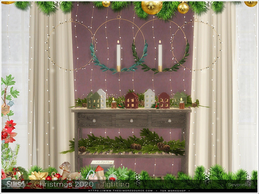 Christmas 2020 lighting set by Severinka from TSR • Sims 4 Downloads