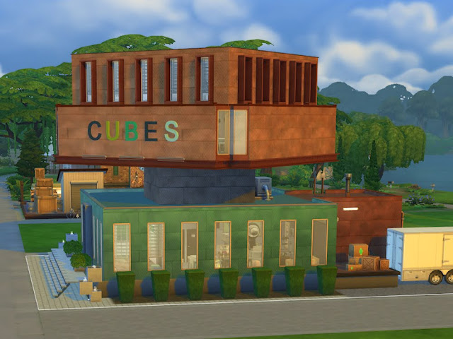 Cubes Factory from KyriaT's Sims 4 World • Sims 4 Downloads