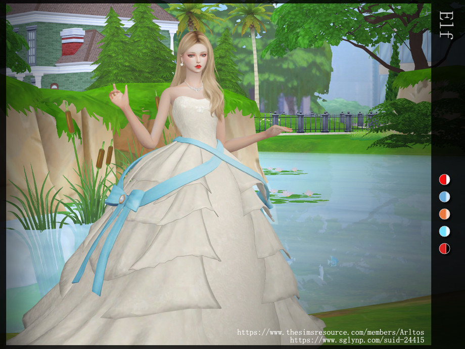 Elf Dress by Arltos from TSR • Sims 4 Downloads