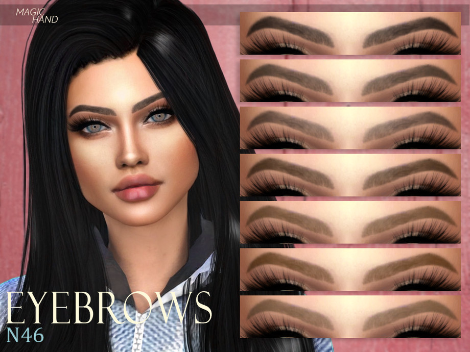 Eyebrows N46 by MagicHand from TSR • Sims 4 Downloads