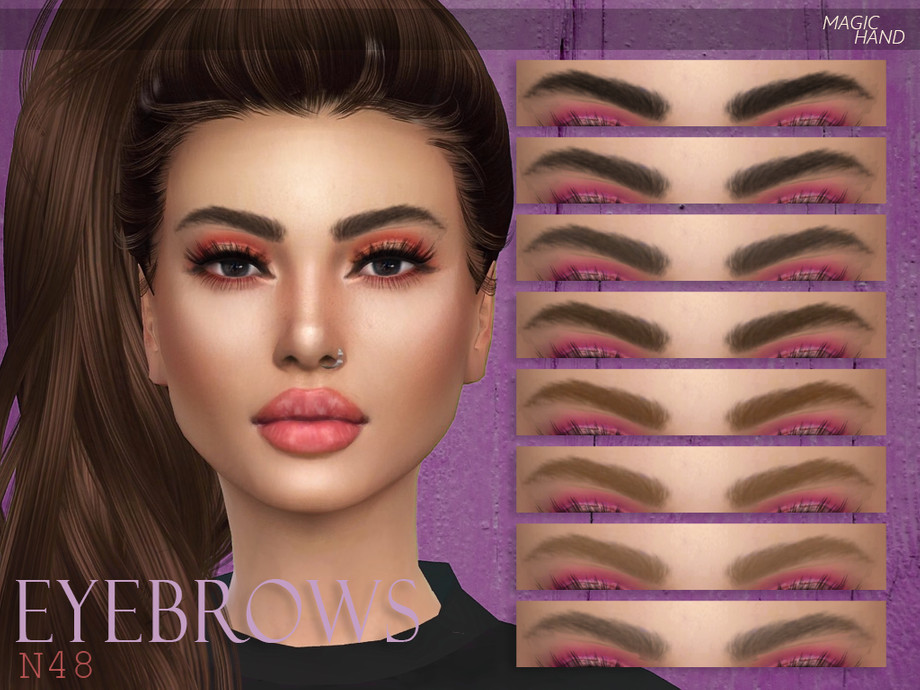Eyebrows N48 by MagicHand from TSR • Sims 4 Downloads