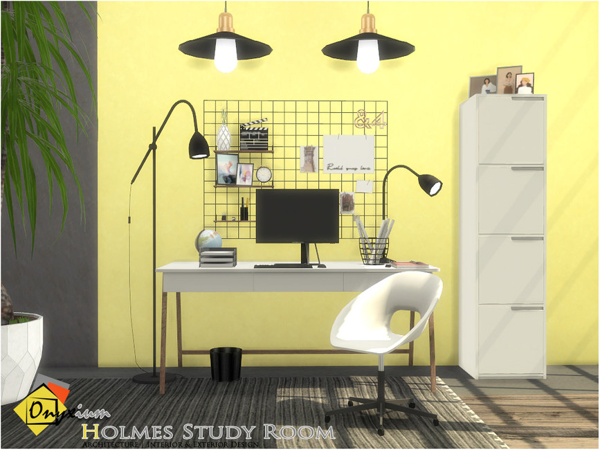 Holmes Study Room by Onyxium from TSR • Sims 4 Downloads