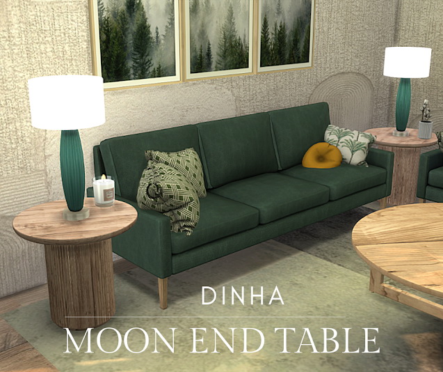 Moon End Table from Dinha Gamer • Sims 4 Downloads