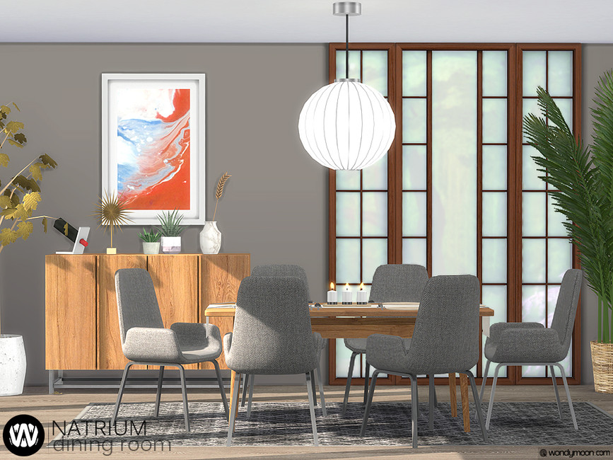 Natrium Dining Room by wondymoon from TSR • Sims 4 Downloads
