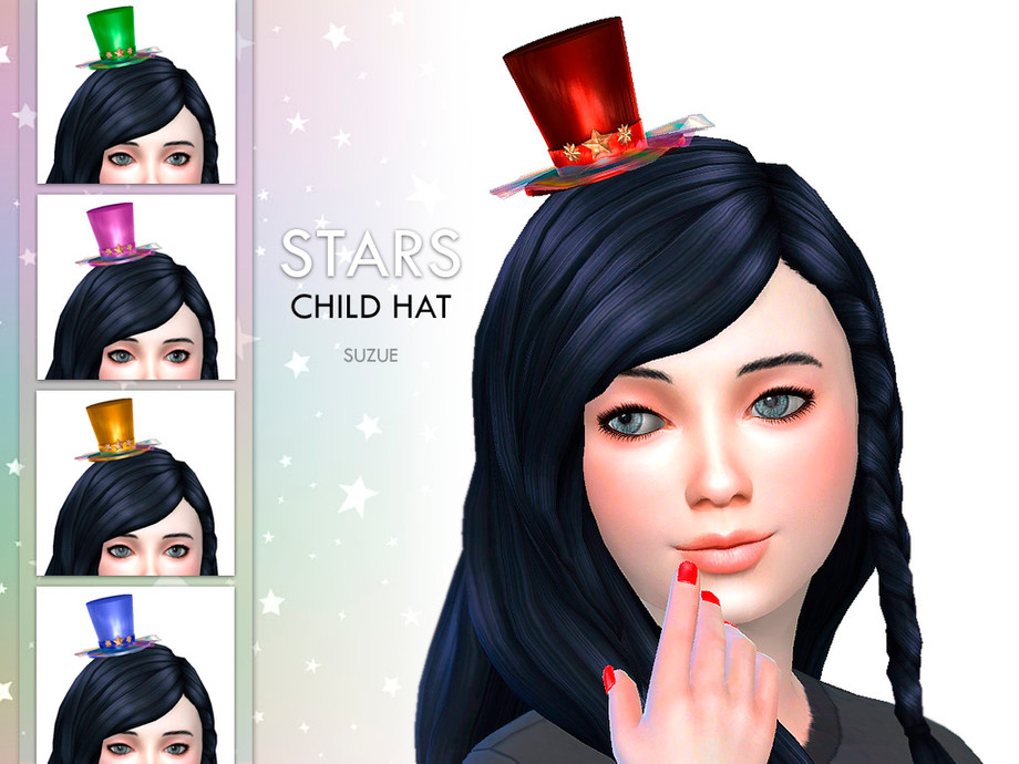 Stars Child Hat by Suzue from TSR • Sims 4 Downloads