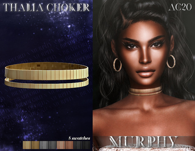 Thalia Choker from Murphy • Sims 4 Downloads