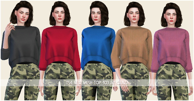 Sims Addictions: Piper Outfit - 10 Colours by Margies Sims • Sims 4 ...