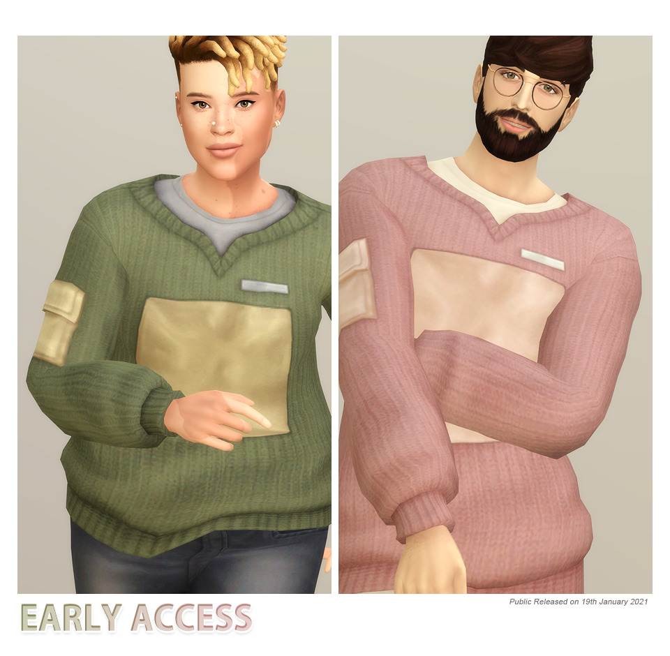Basic Sweater V from Rusty Nail • Sims 4 Downloads