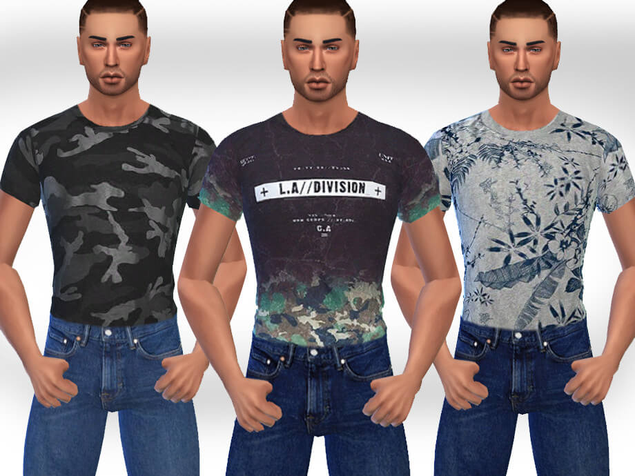 Casual T-shirts by Saliwa from TSR • Sims 4 Downloads