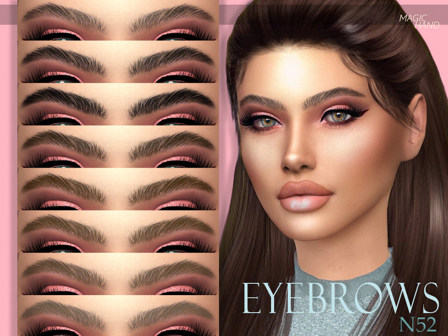 Eyebrows N52 by MagicHand from TSR • Sims 4 Downloads