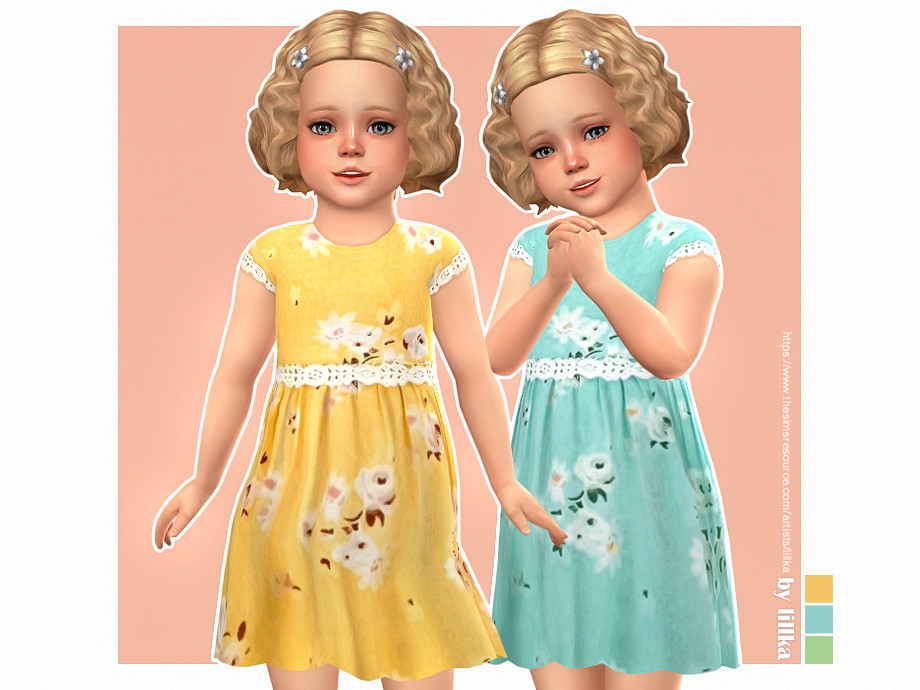 Jessica Dress by lillka from TSR • Sims 4 Downloads