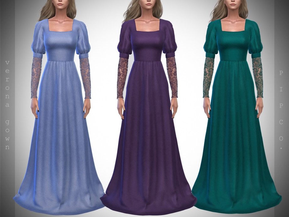 Verona Gown by Pipco from TSR • Sims 4 Downloads