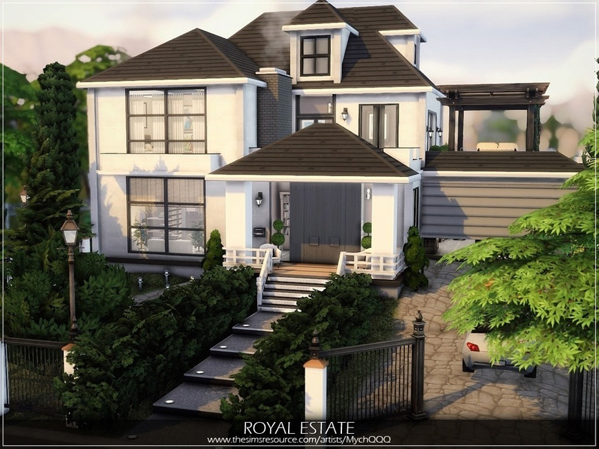 Royal Estate House by MychQQQ from TSR • Sims 4 Downloads