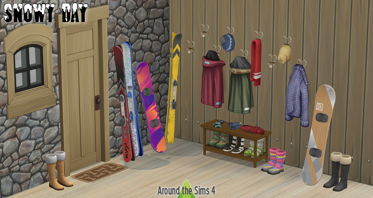 Snowy Day Ski Boots from Around The Sims 4 • Sims 4 Downloads