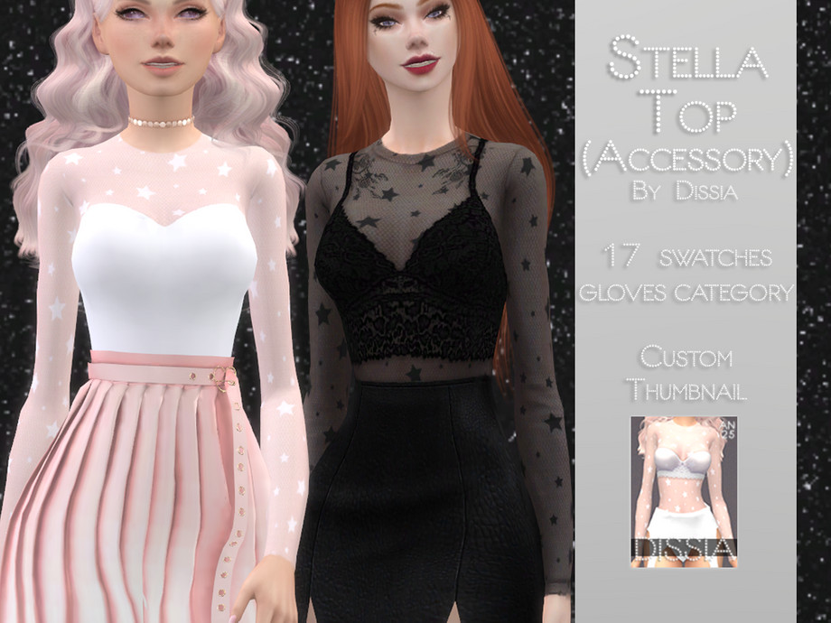 Stella Top by Dissia from TSR • Sims 4 Downloads